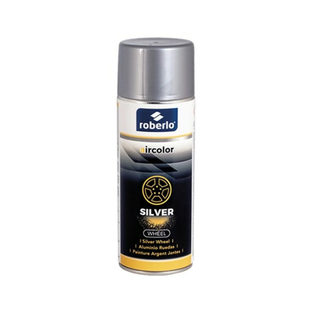 Roberlo Wheel Silver Aerosol 400ml – Hybrid Paints